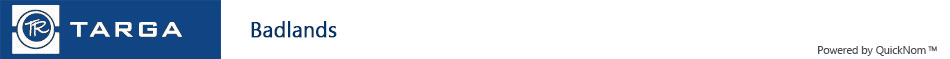 Targa Badlands Plant - Login